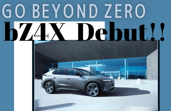SUVタイプの新型BEV「bZ4X」登場！！